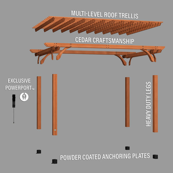 16x12 Beaumont Pergola by Backyard Discovery – The Backyard Guys