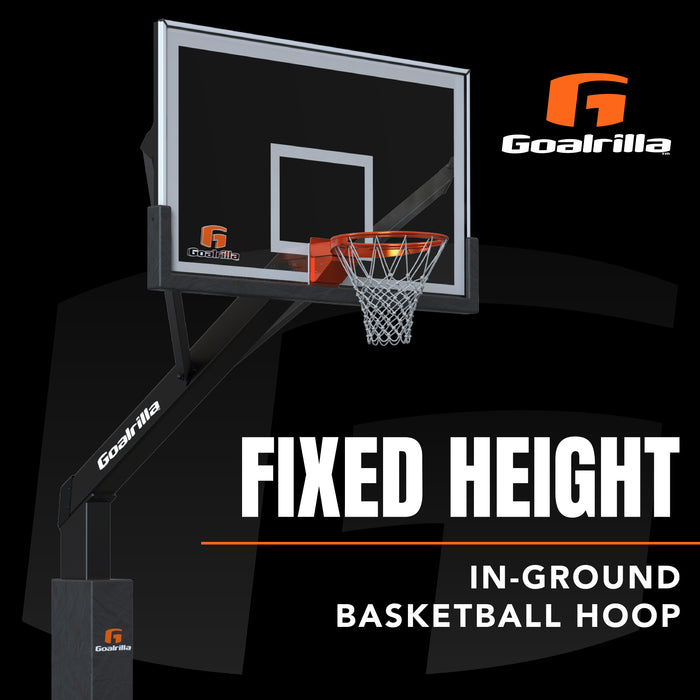 Goalrilla 72" Fixed Height with Glass Backboard – The Backyard Guys