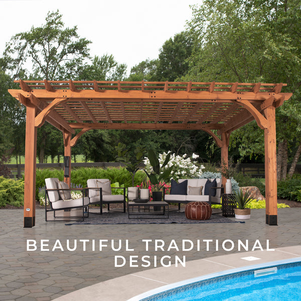 16x12 Beaumont Pergola by Backyard Discovery – The Backyard Guys