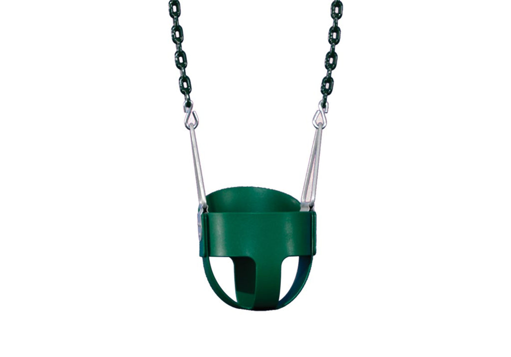 Full Bucket Infant Swing - Green - 63" Soft Grip (9' Swing Beam) by Ba ...