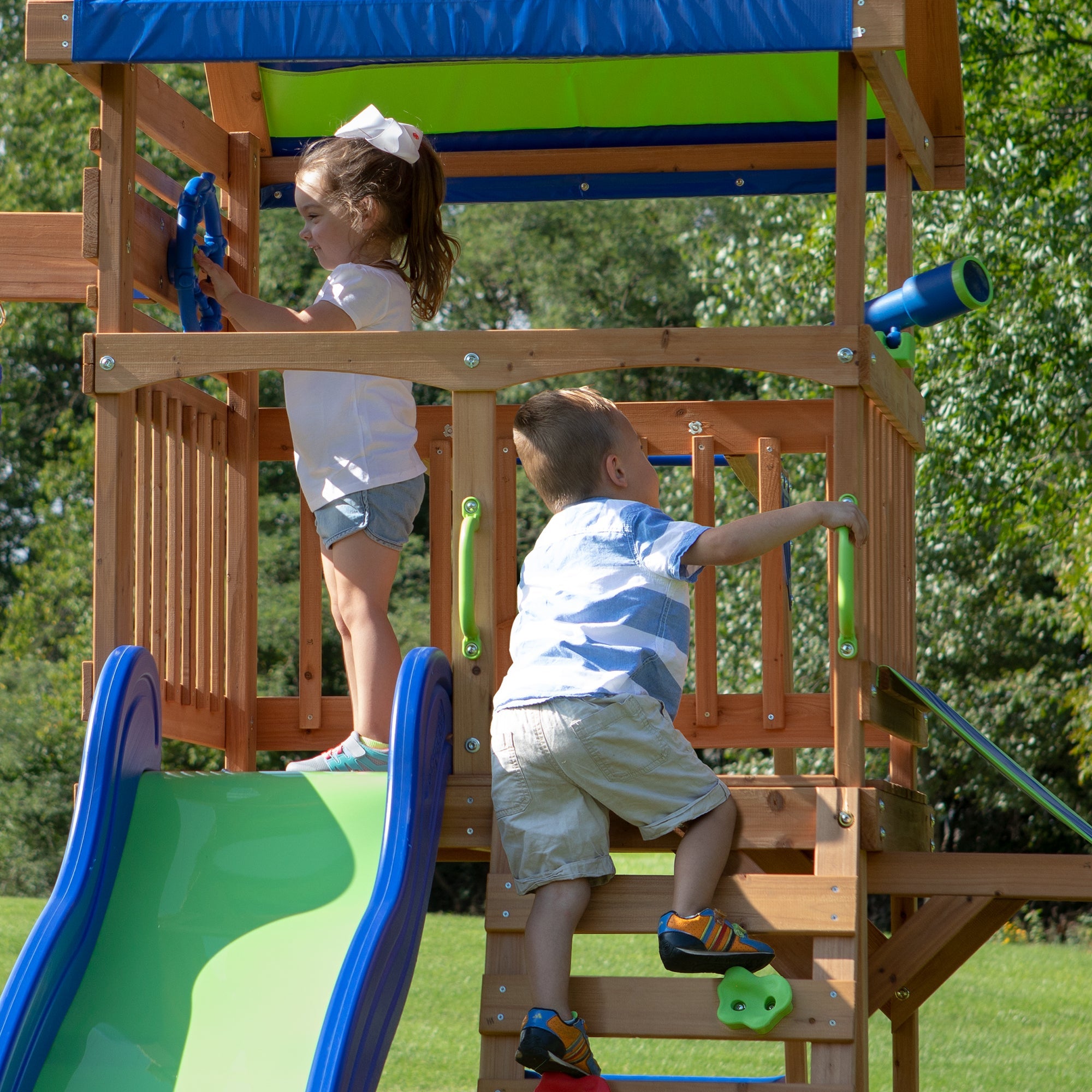 Beach Front Play Set | Wooden Swing Sets – The Backyard Guys