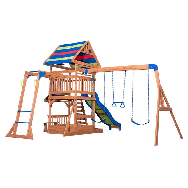 Beach Front Play Set | Wooden Swing Sets – The Backyard Guys